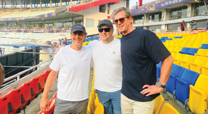 Olympian Todd Pearson at Eden in support of Langers