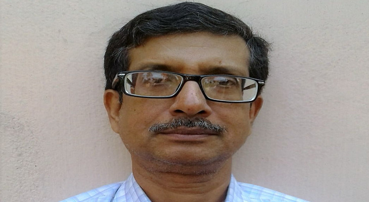 Professor Indrajit Basak, who was seriously injured in an explosion ...