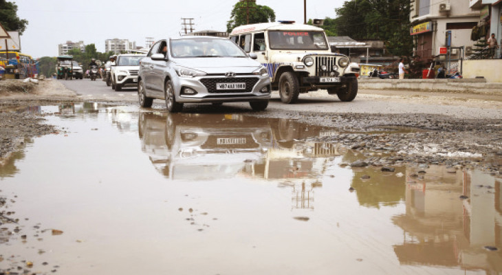 The national highway under construction in Siliguri is practically a ...