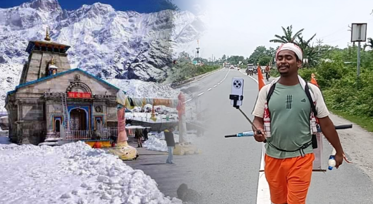 Praying for the safety of Indian Army! Tapas walks from Guwahati to ...