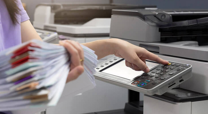 police take into custody arrested for printer theft