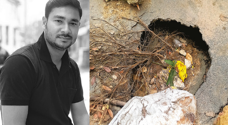Teacher dies after falling into pothole while riding bike, protests