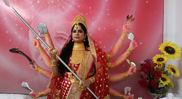 Living Durga at Haldibari Uttarpara United Club