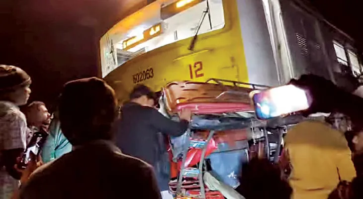 Toto on the railway line, Namkhana-bound train saved from major accident