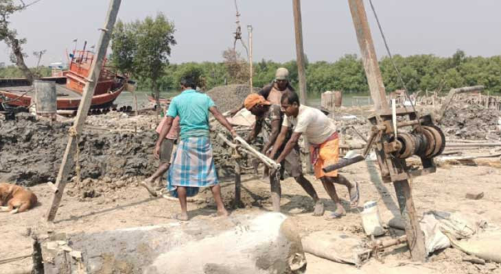 Why is a fishing port being built in a new place by cutting down ...
